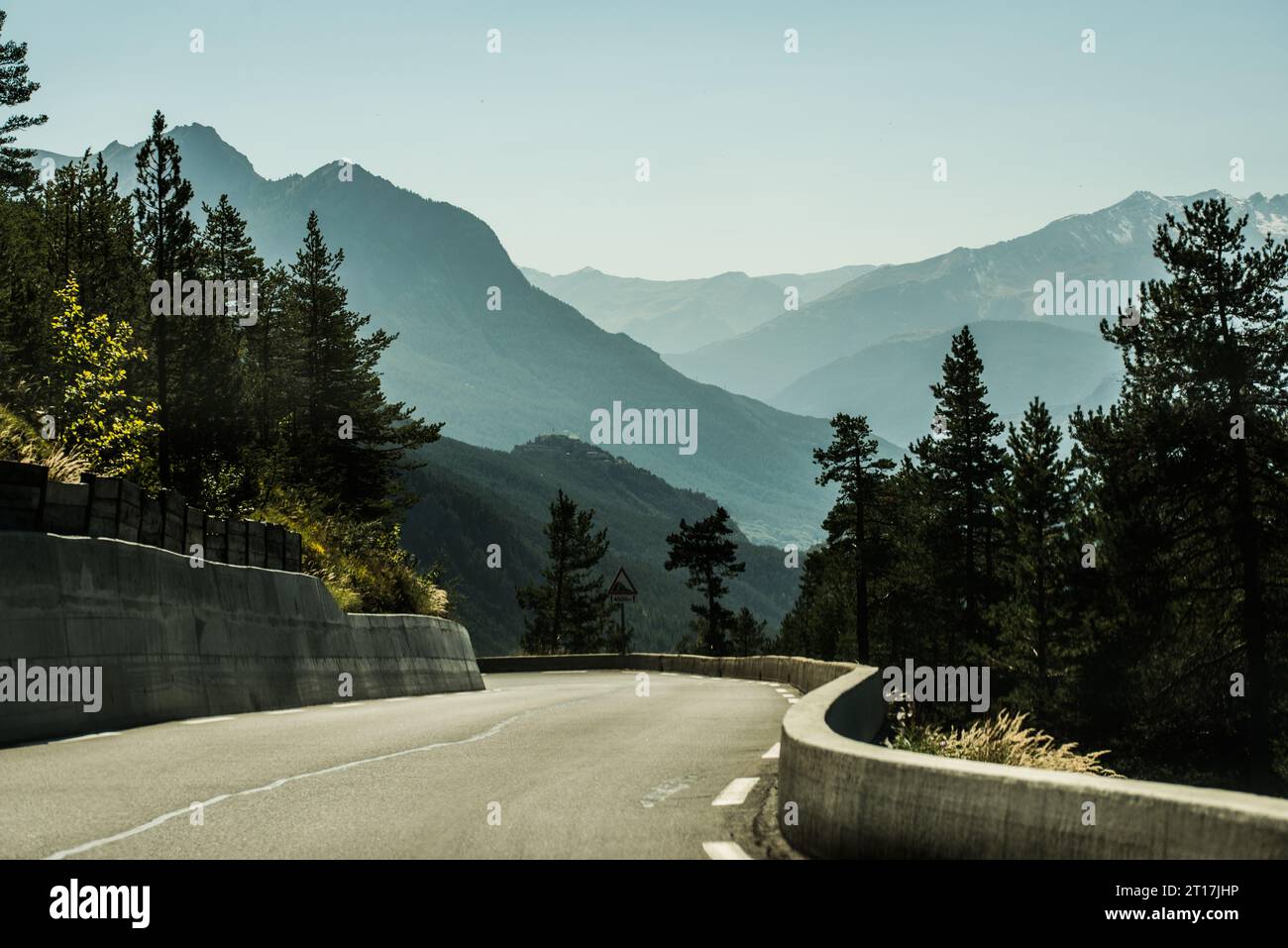 Mont Genevre pass route, italian/french alps Stock Photo - Alamy