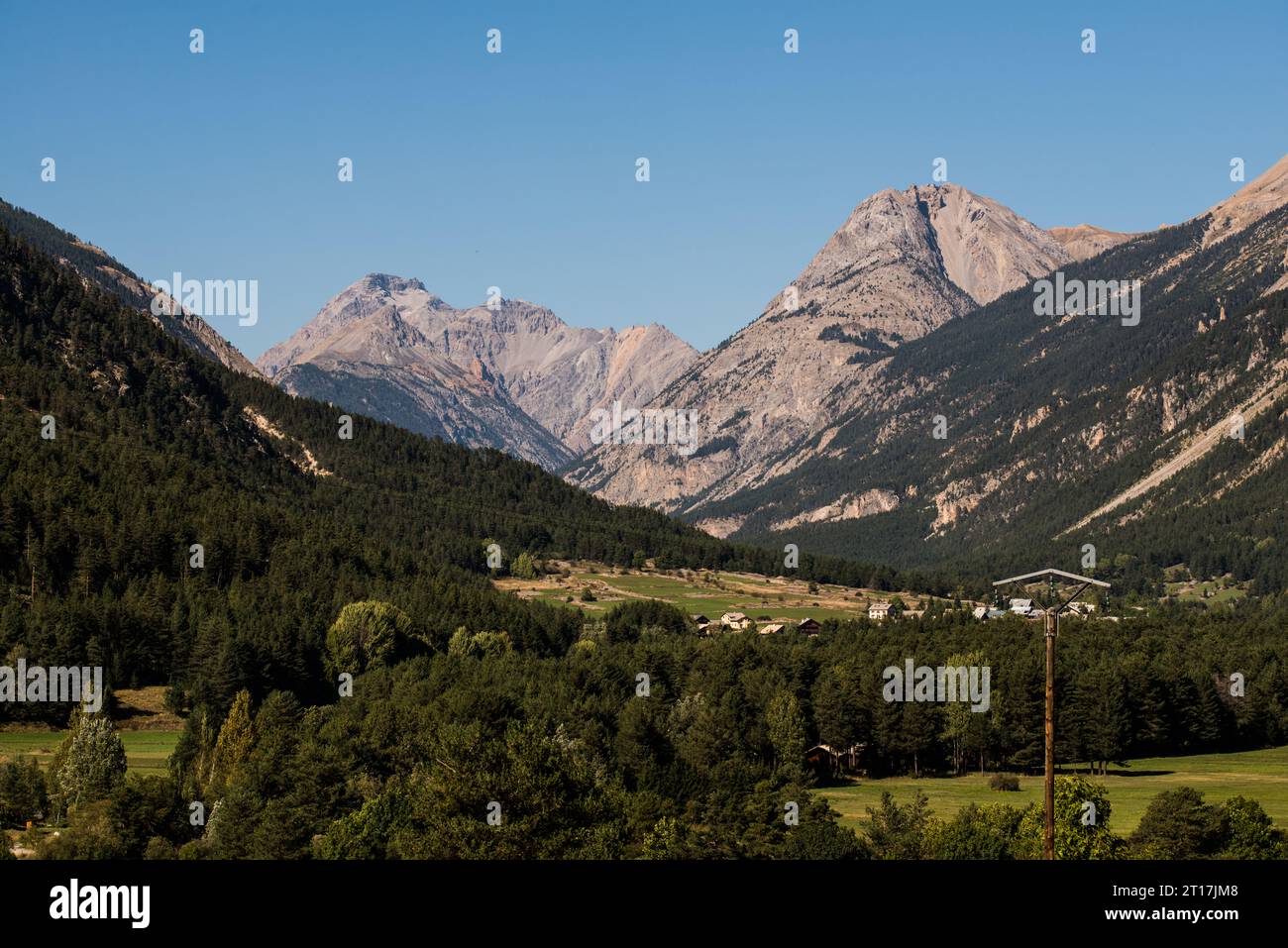 Mont Genevre pass route, italian/french alps Stock Photo - Alamy