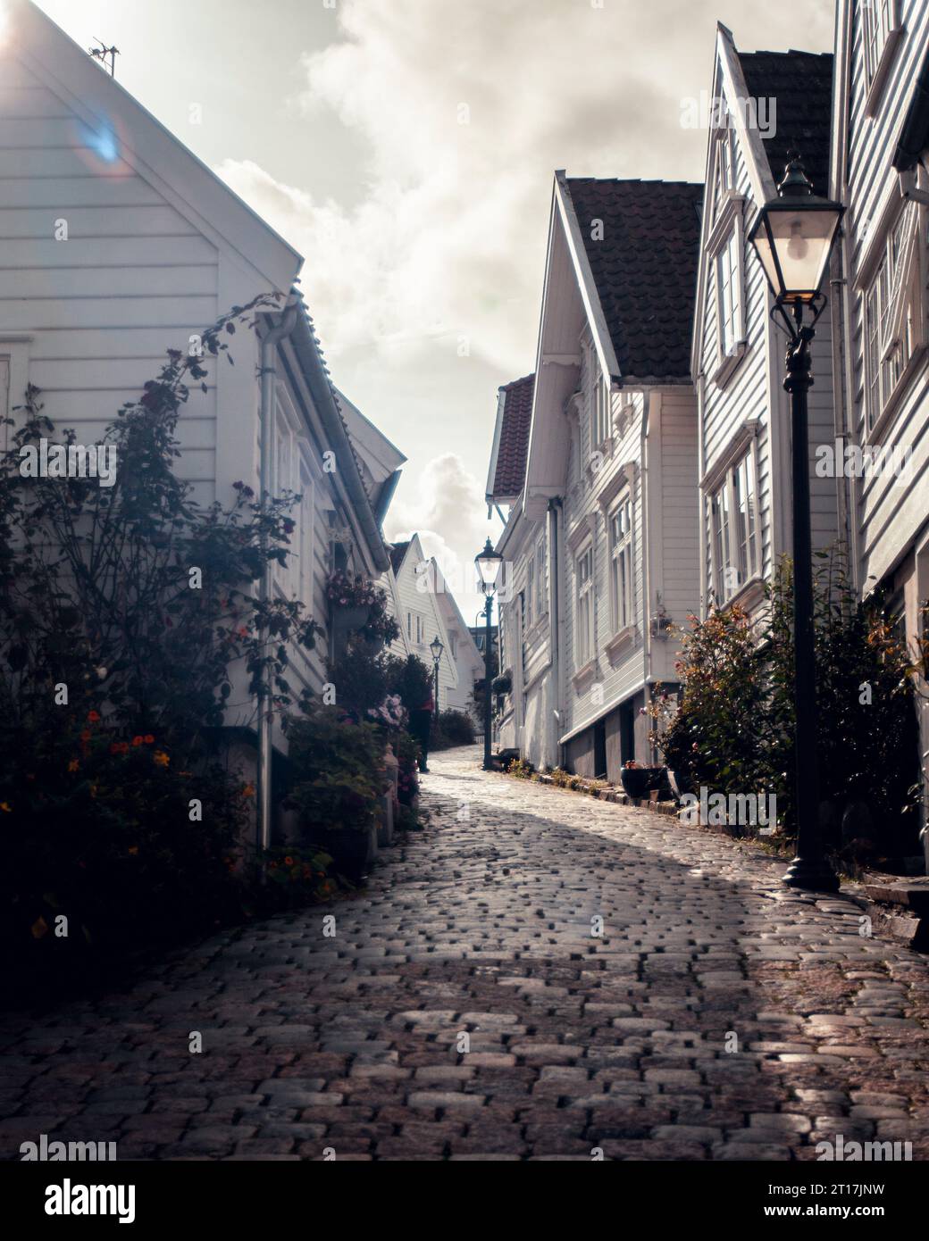 Historic stone pathway winding hi-res stock photography and images - Alamy