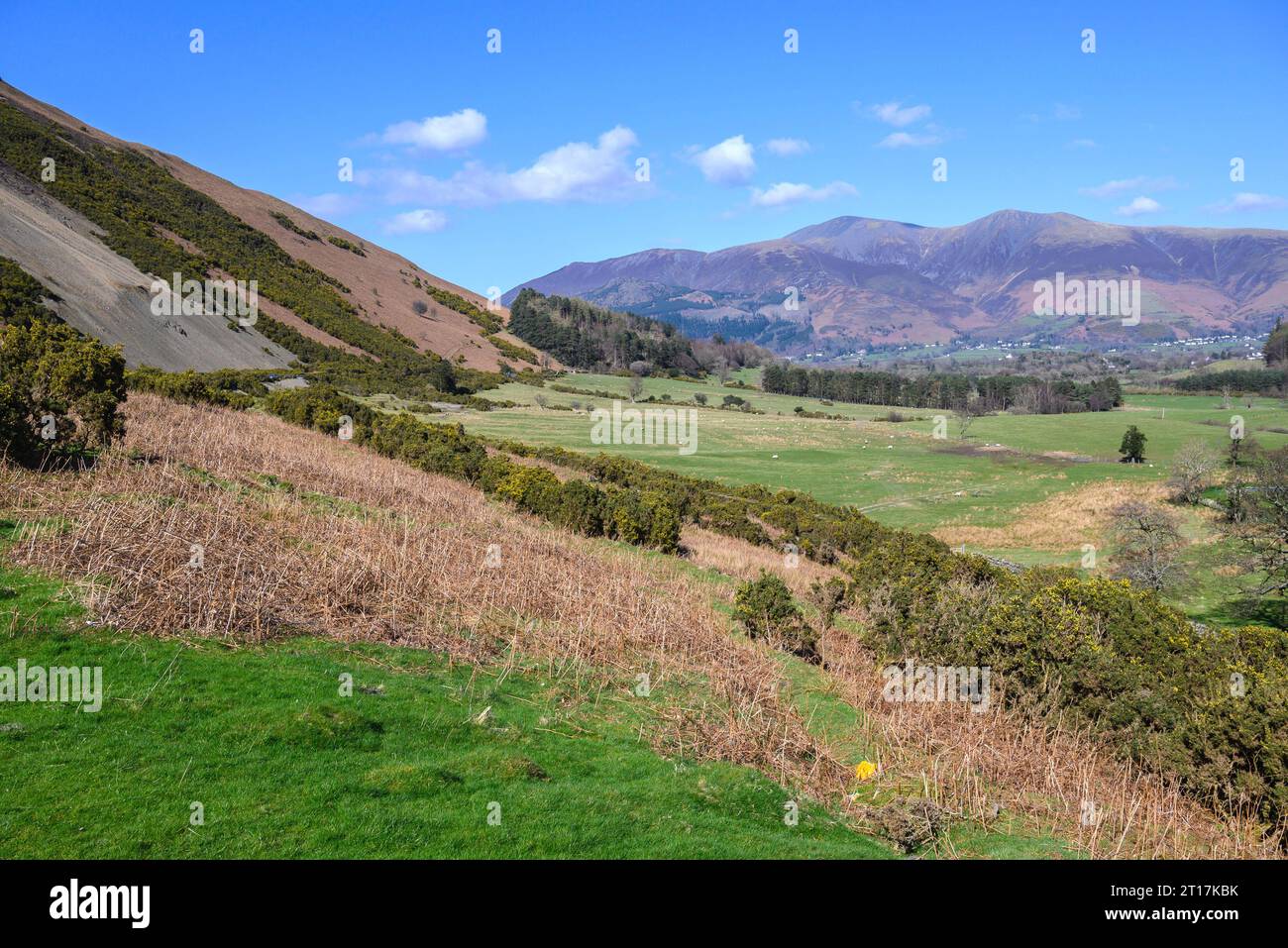 Cumbria, England, UK. Typical scene in the North Western Lake District ...