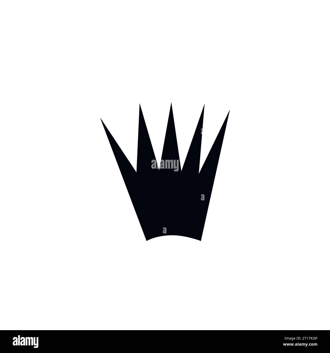 Crown logo graffiti icon. Black icon isolated on white background ...