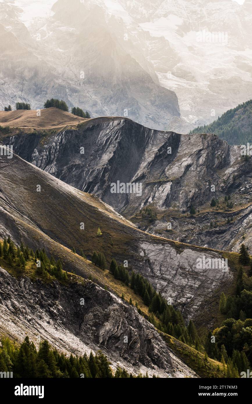 Mont Genevre pass route, italian/french alps Stock Photo - Alamy