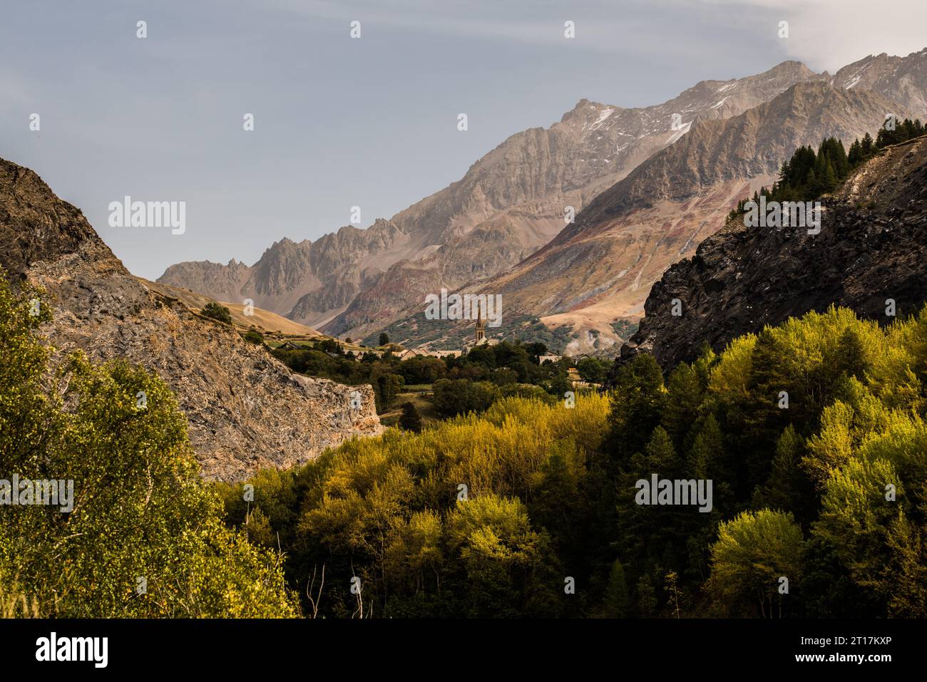 Mont Genevre pass route, italian/french alps Stock Photo - Alamy