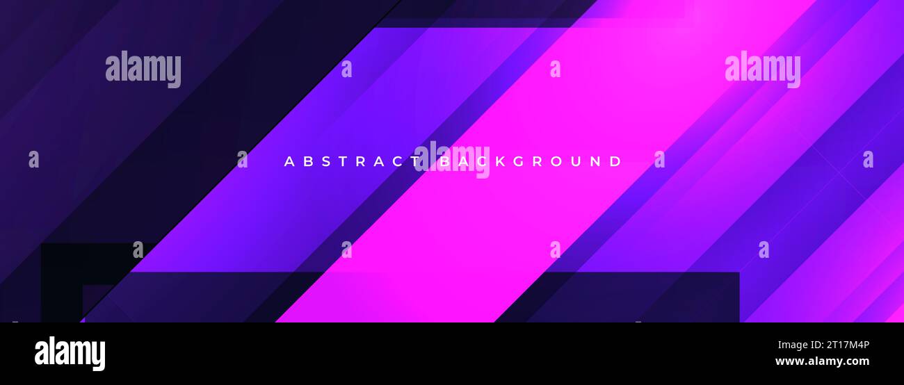 Abstract modern geometric banner background with purple and pink ...