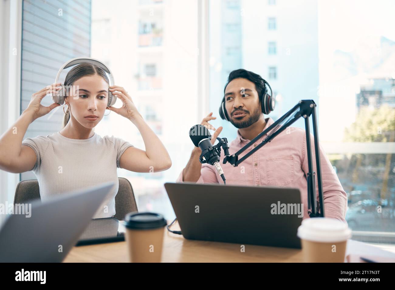 Talk radio presenters hi-res stock photography and images - Alamy