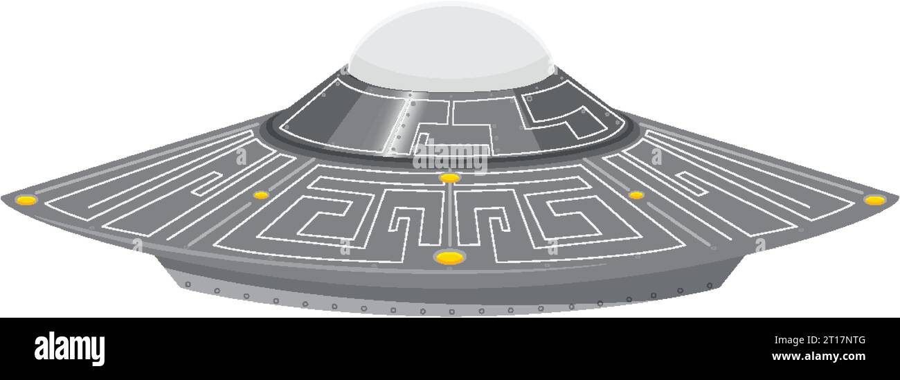 A vector cartoon illustration of an isolated UFO UAP Stock Vector Image ...