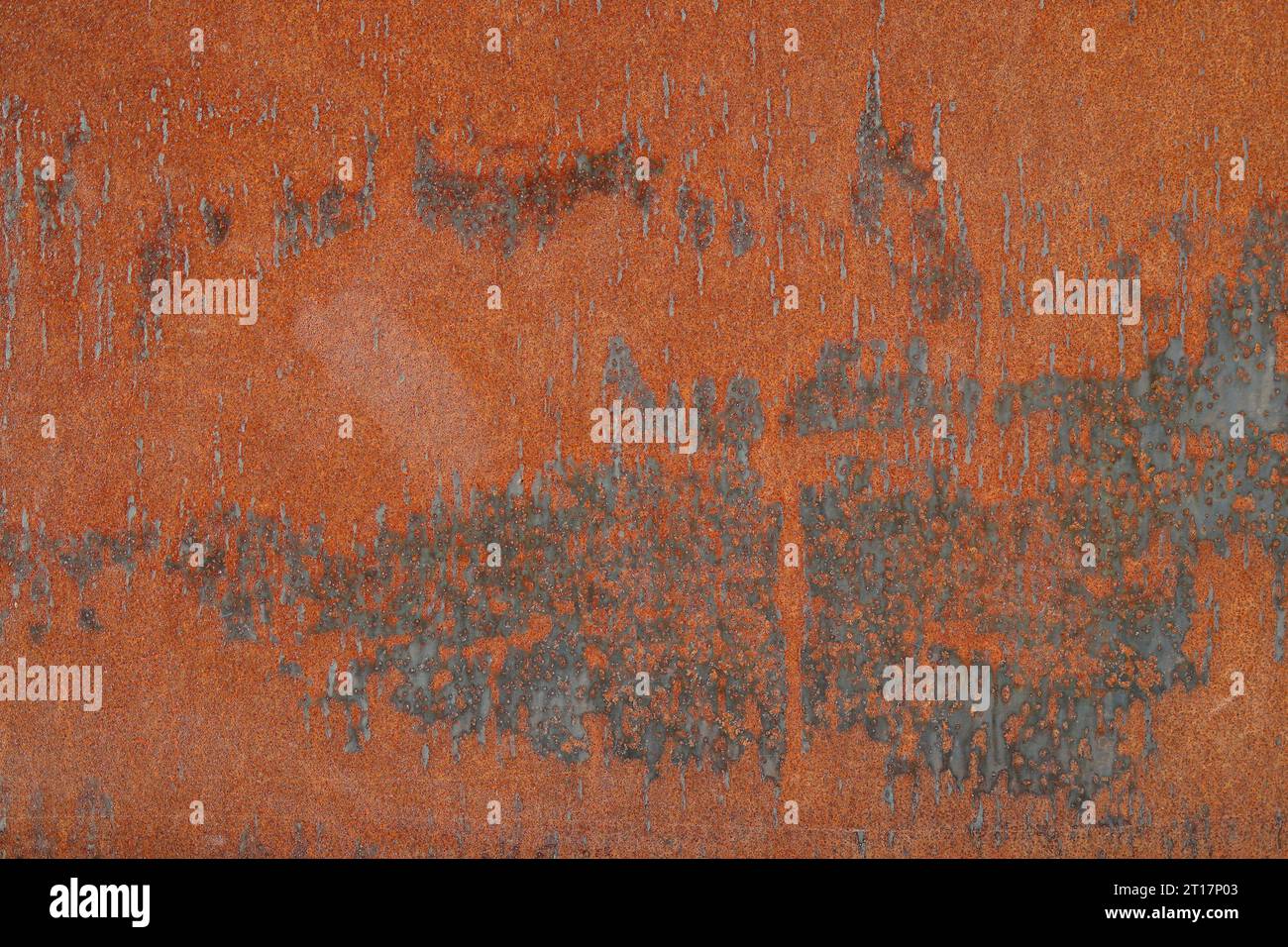 Gray sheet metal covered with rust Stock Photo - Alamy