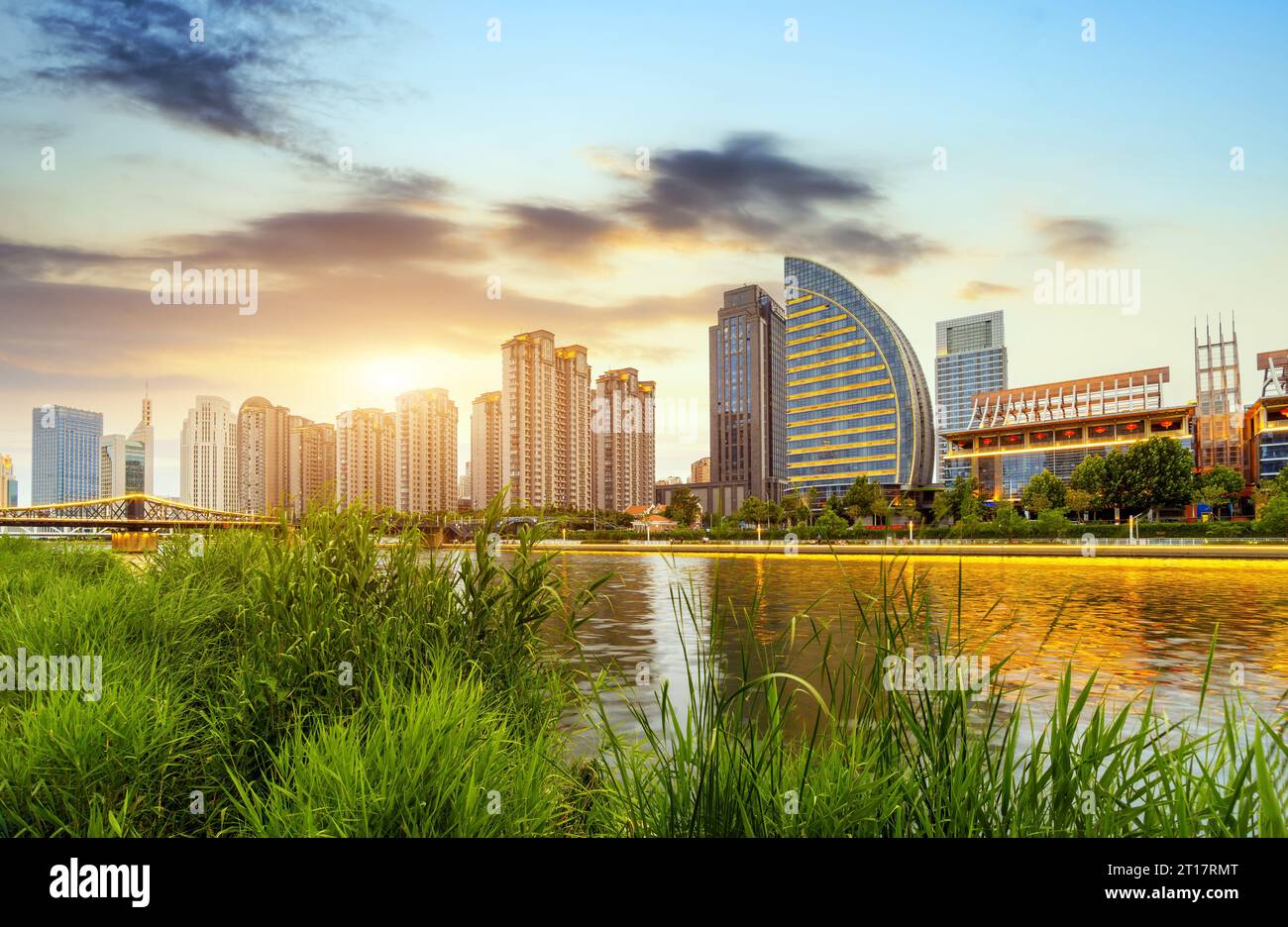 Urban architectural landscape in Tianjin, China Stock Photo - Alamy