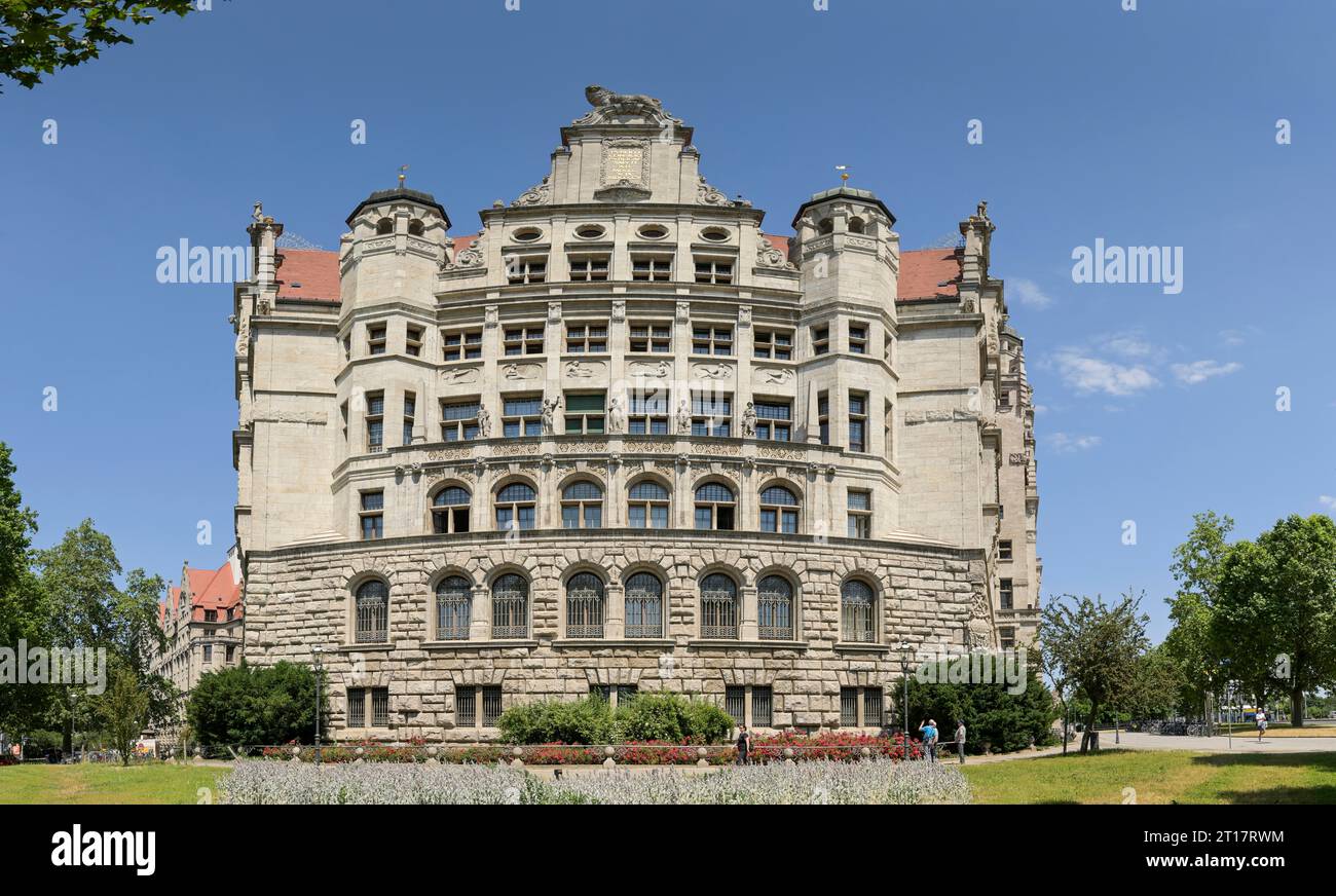 Neues Rathaus, Martin-Luther-Ring, Leipzig, Sachsen, Deutschland Stock ...