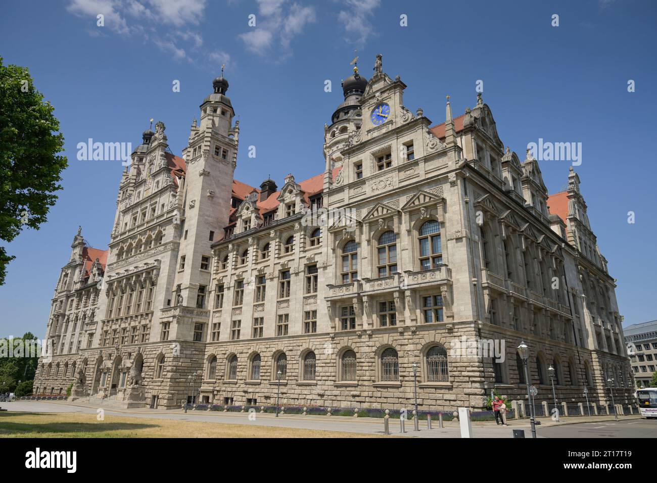 Neues Rathaus, Martin-Luther-Ring, Leipzig, Sachsen, Deutschland Stock ...