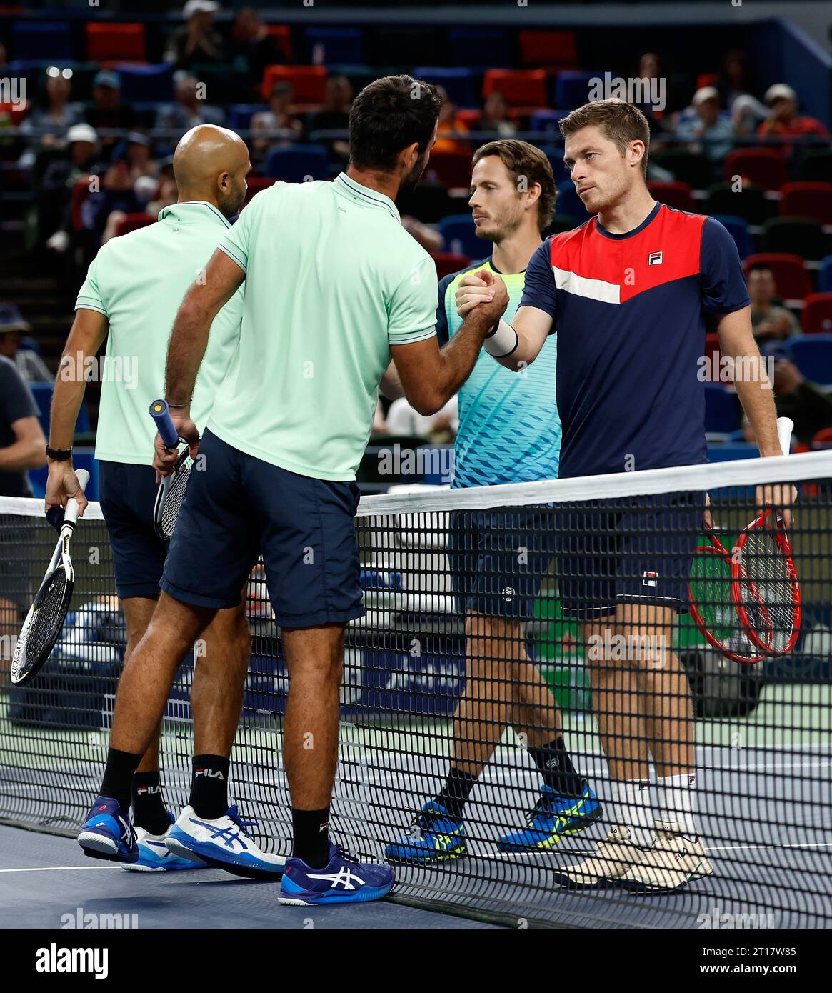 Shanghai, China. 12th Oct, 2023. Sadio Doumbia(1st L)/Fabien Reboul(2nd ...