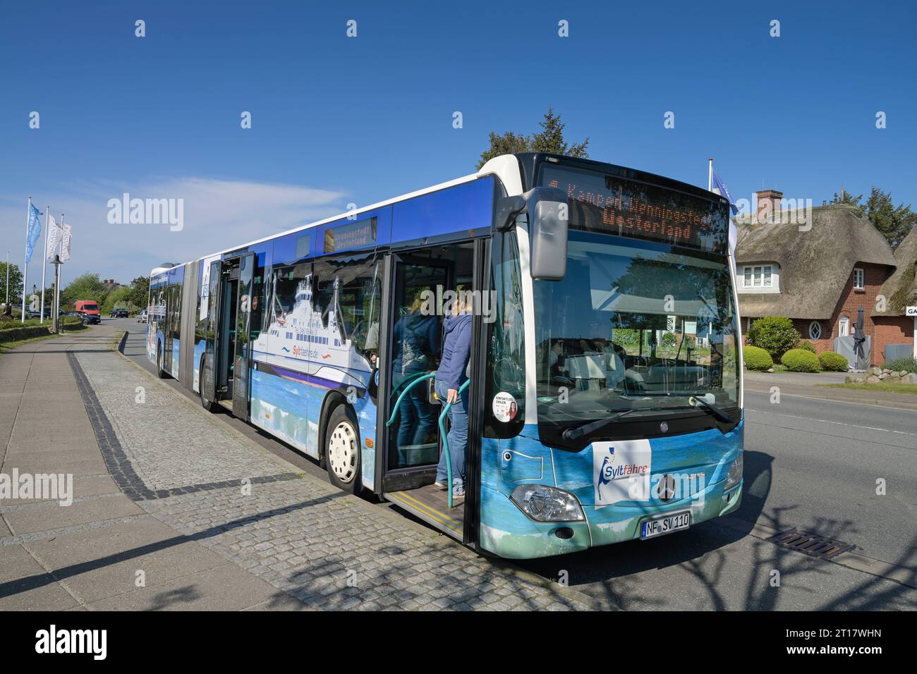 Bus, SVG Sylter Verkehrsgesellschaft, Kampen, Sylt, Schleswig-Holstein ...