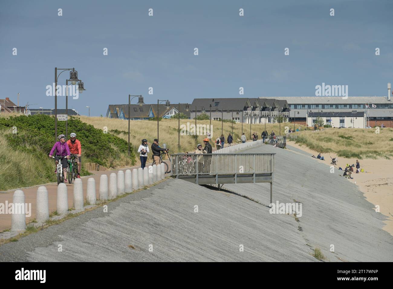 Strandpromenade, Oststrand, List, Sylt, Schleswig-Holstein, Deutschland ...