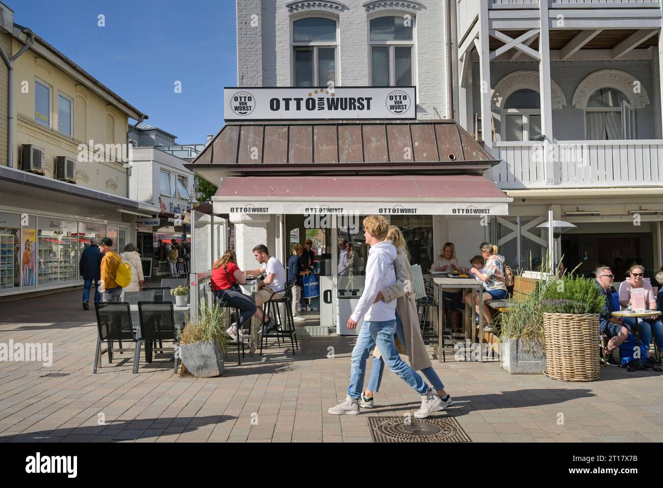 Wurstbude Otto von Wurst, Einkaufsstraße und Fußgängerzone ...