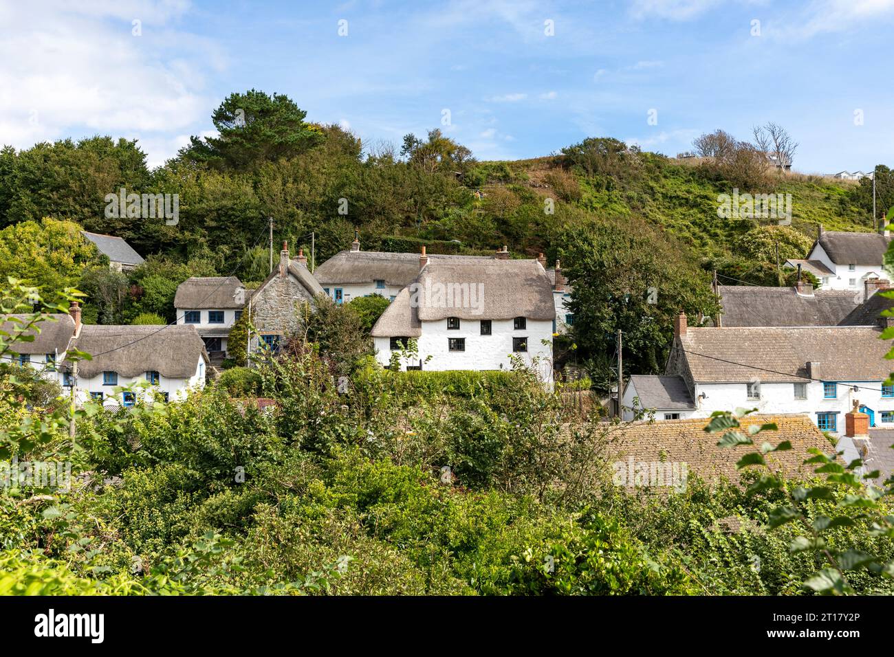 Sept 2023, Cadgwith village in Cornwall on the Lizard peninsula ...
