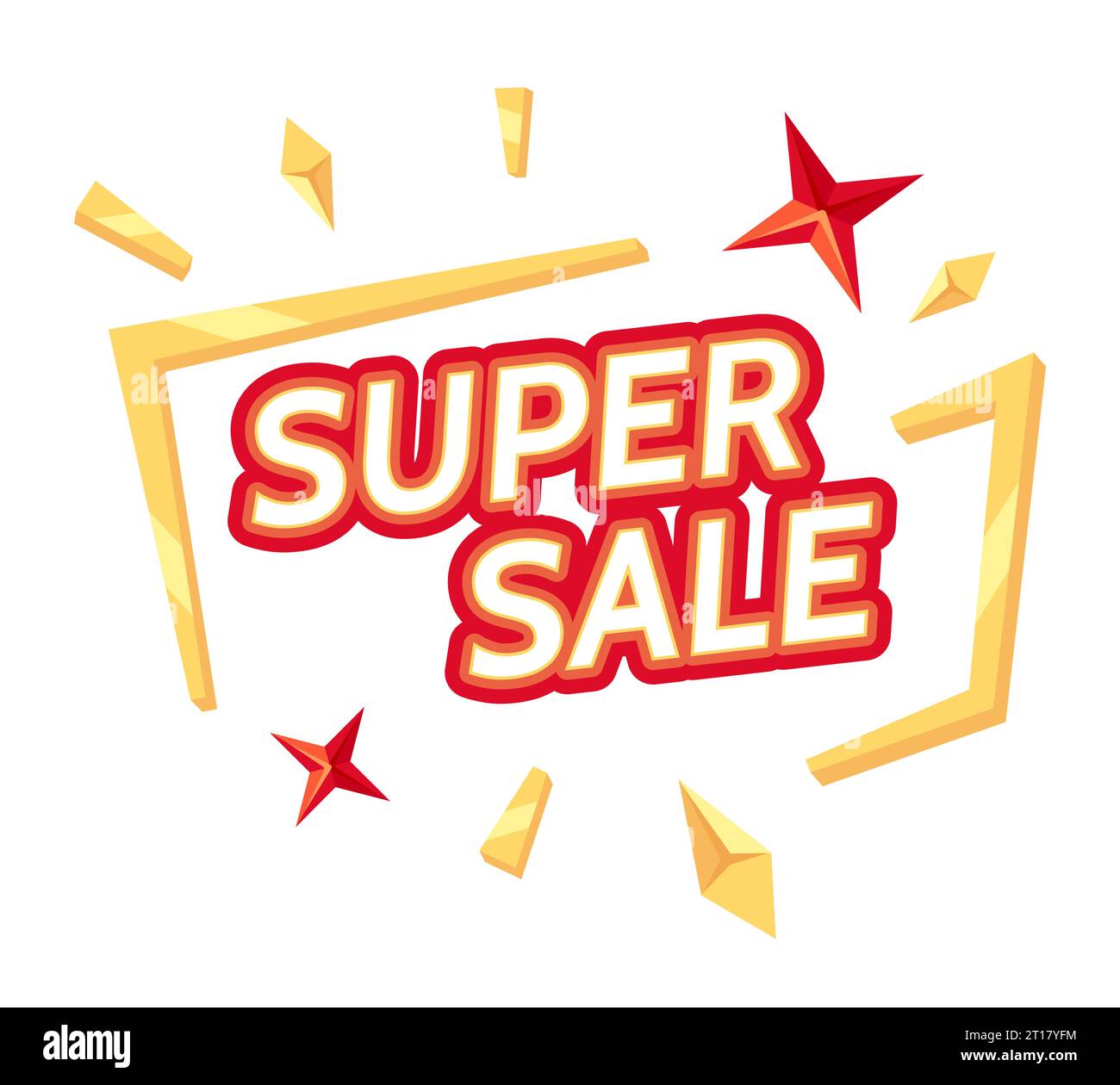 Super sale advertising web banner design Stock Vector Image & Art - Alamy