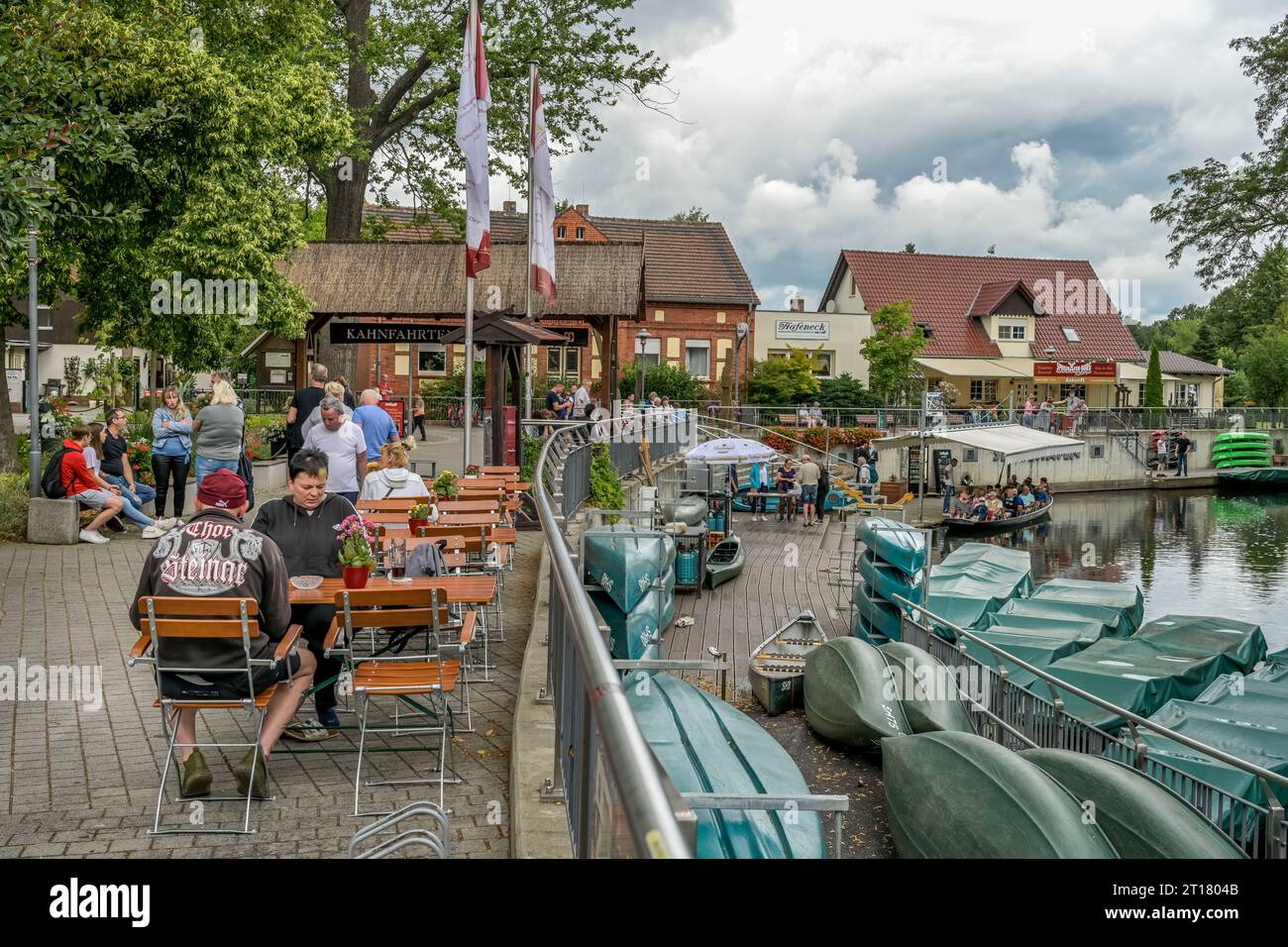 Spreehafen, Burg im Spreewald, Brandenburg, Deutschland Stock Photo - Alamy