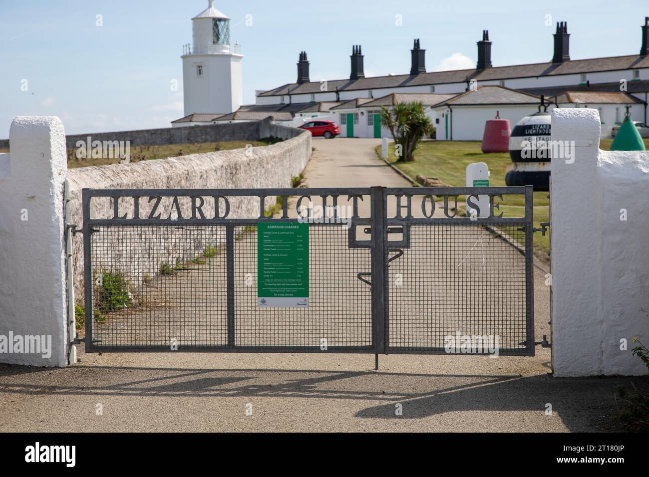 The Lizard lighthouse at Lizard Point Cornwall, most southerly point on ...