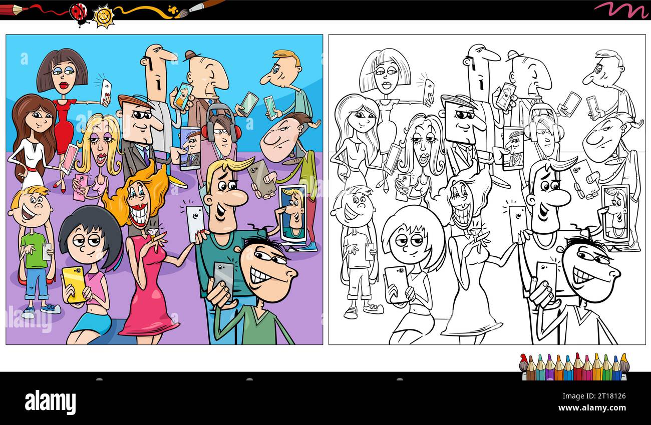 Funny boy mobile phones Stock Vector Images - Alamy