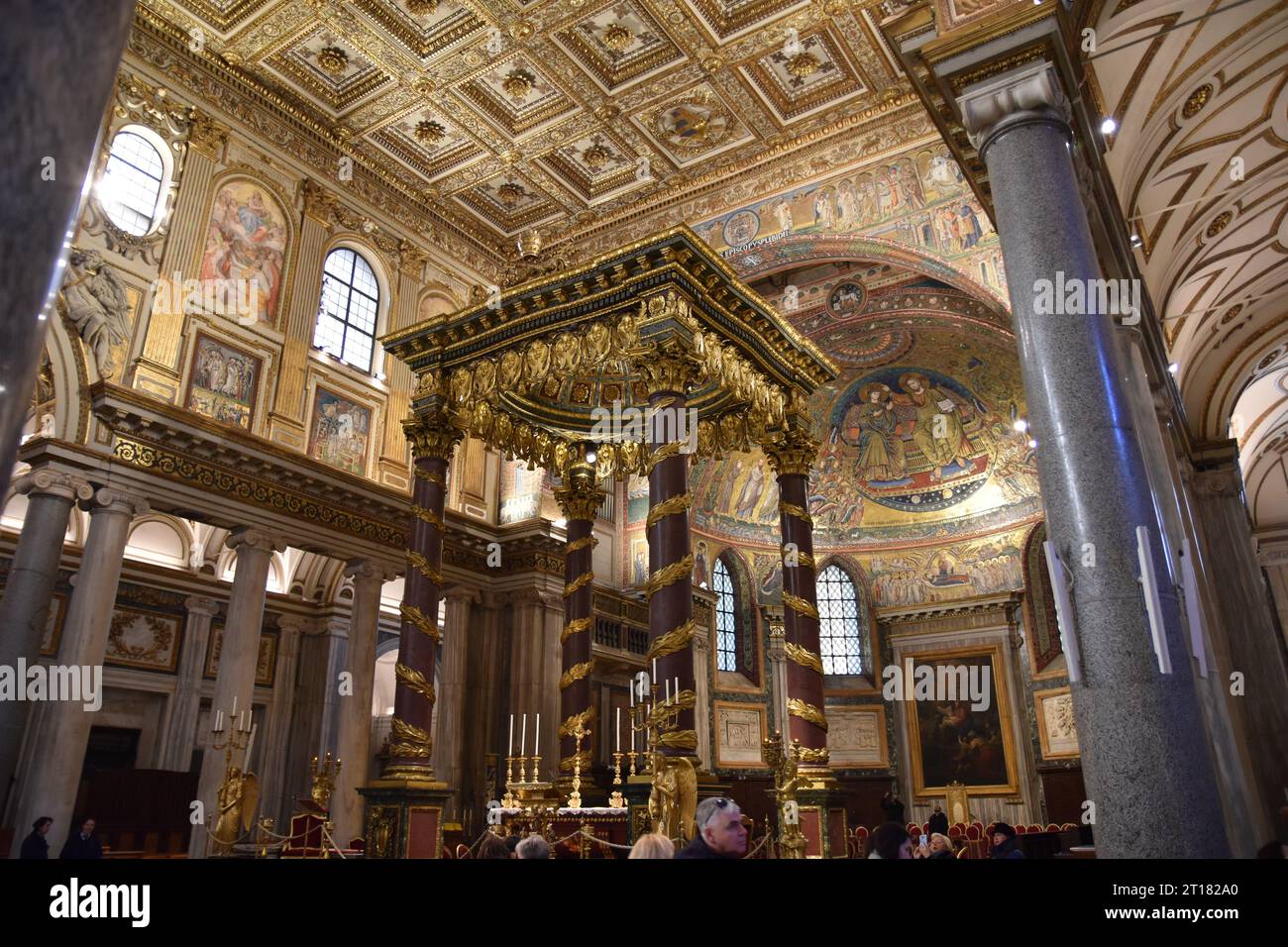 Basilica di Santa Maria Maggiore Rome Stock Photo - Alamy
