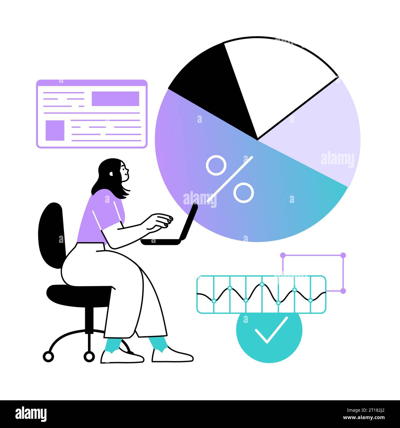 Data percentages Stock Vector Images - Alamy
