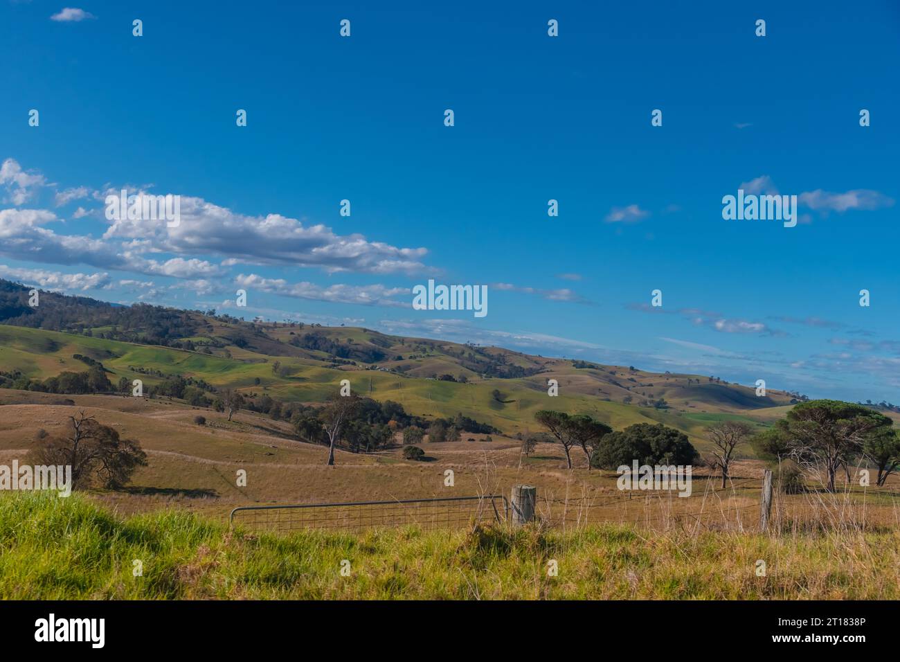 The road ahead on a Winters day in the Monaro Region of NSW, Australia ...