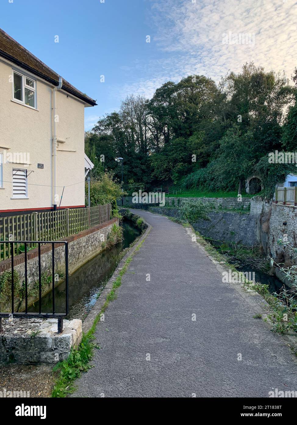 Lyme regis river lim path hi-res stock photography and images - Alamy
