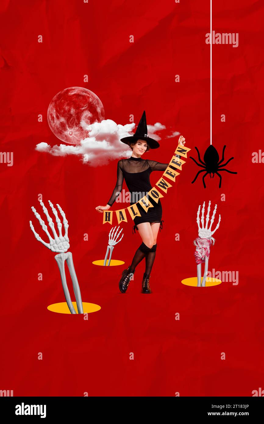 Exclusive magazine picture sketch collage image of funny wizard hanging ...