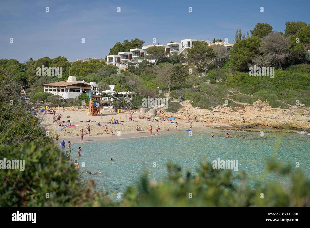 Badebucht, Sandstrand, Cala Mandia, Mallorca, Spanien Stock Photo - Alamy