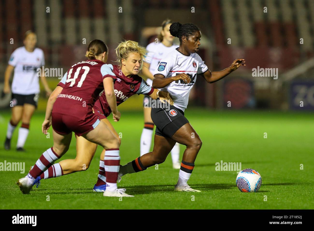 London, UK. 11 October 2023. Freda Ayisi during the Conti Cup fixture ...