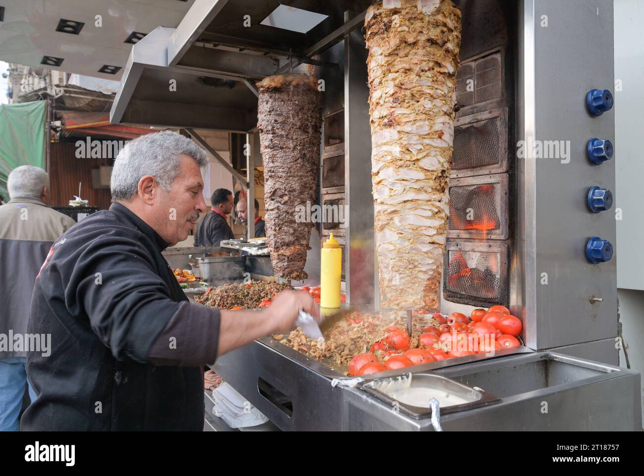 Drehspieß, Schnellimbiss, Kairo, Ägypten Stock Photo - Alamy