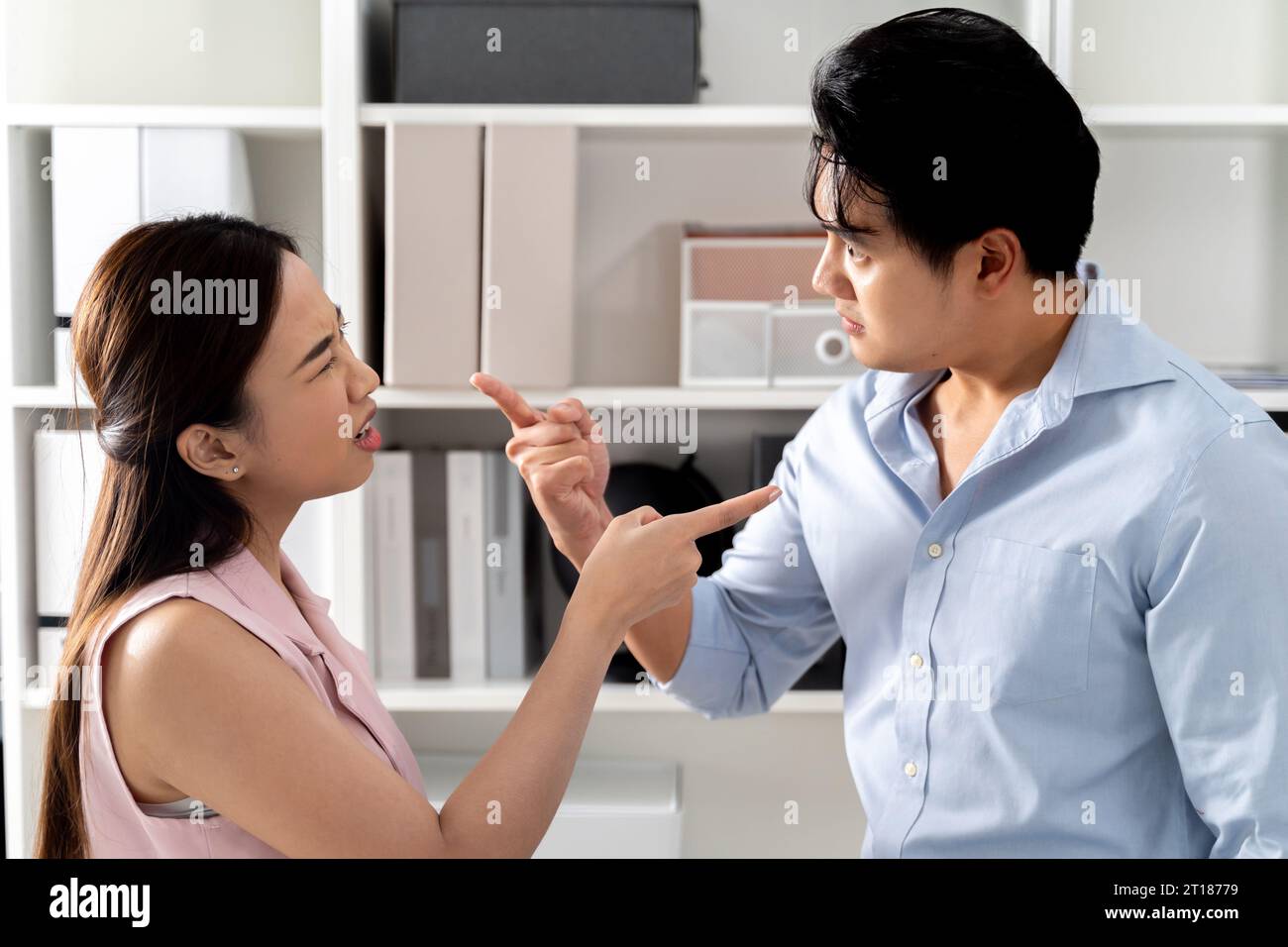 Workplace conflict in an office setting hi-res stock photography and ...