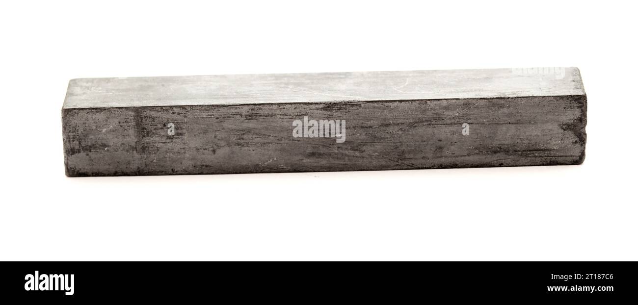Solid graphite stick art material isolated on white background Stock ...