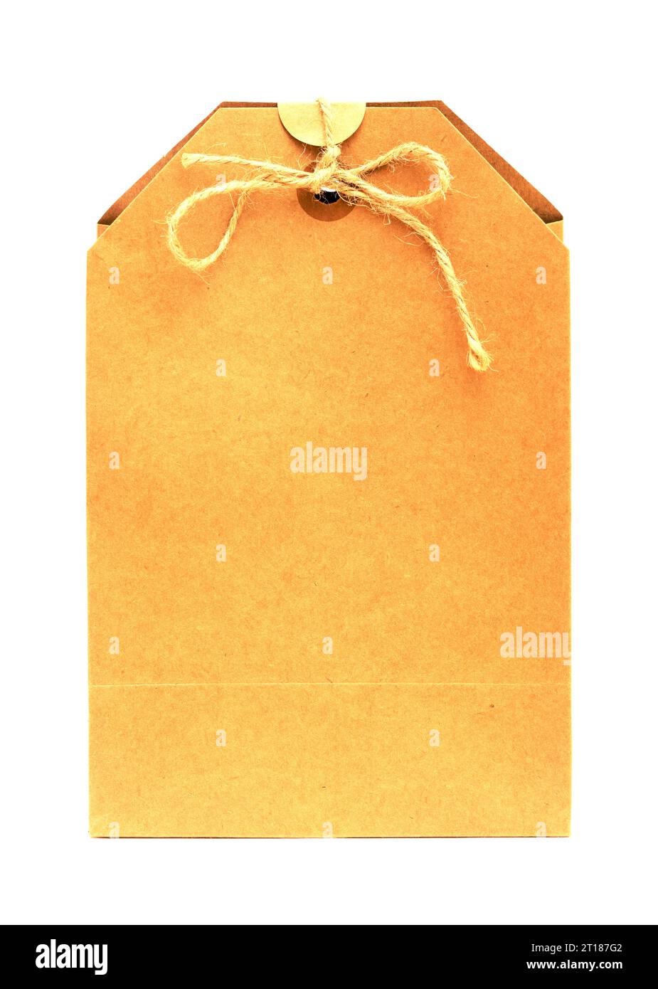 Fully reciclable paperboard gift bag isolated on white background Stock ...
