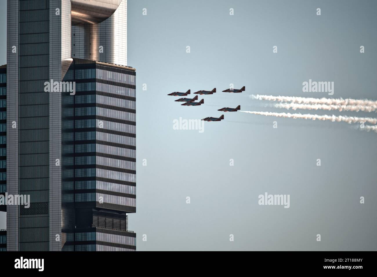 Four Towers Business Area, Madrid, Spain. 12th Oct, 2023. Parade of the ...