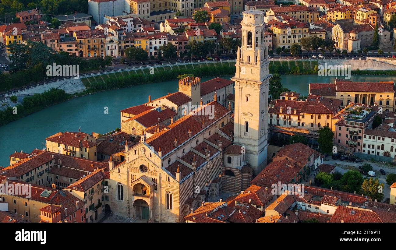 Verona from Above, Duomo di Verona, Cattedrale di Santa Maria ...