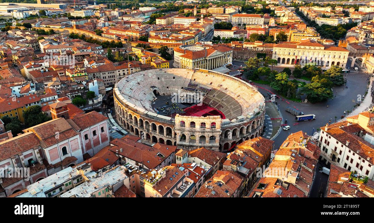 Verona aerial amphitheatre hi-res stock photography and images - Alamy