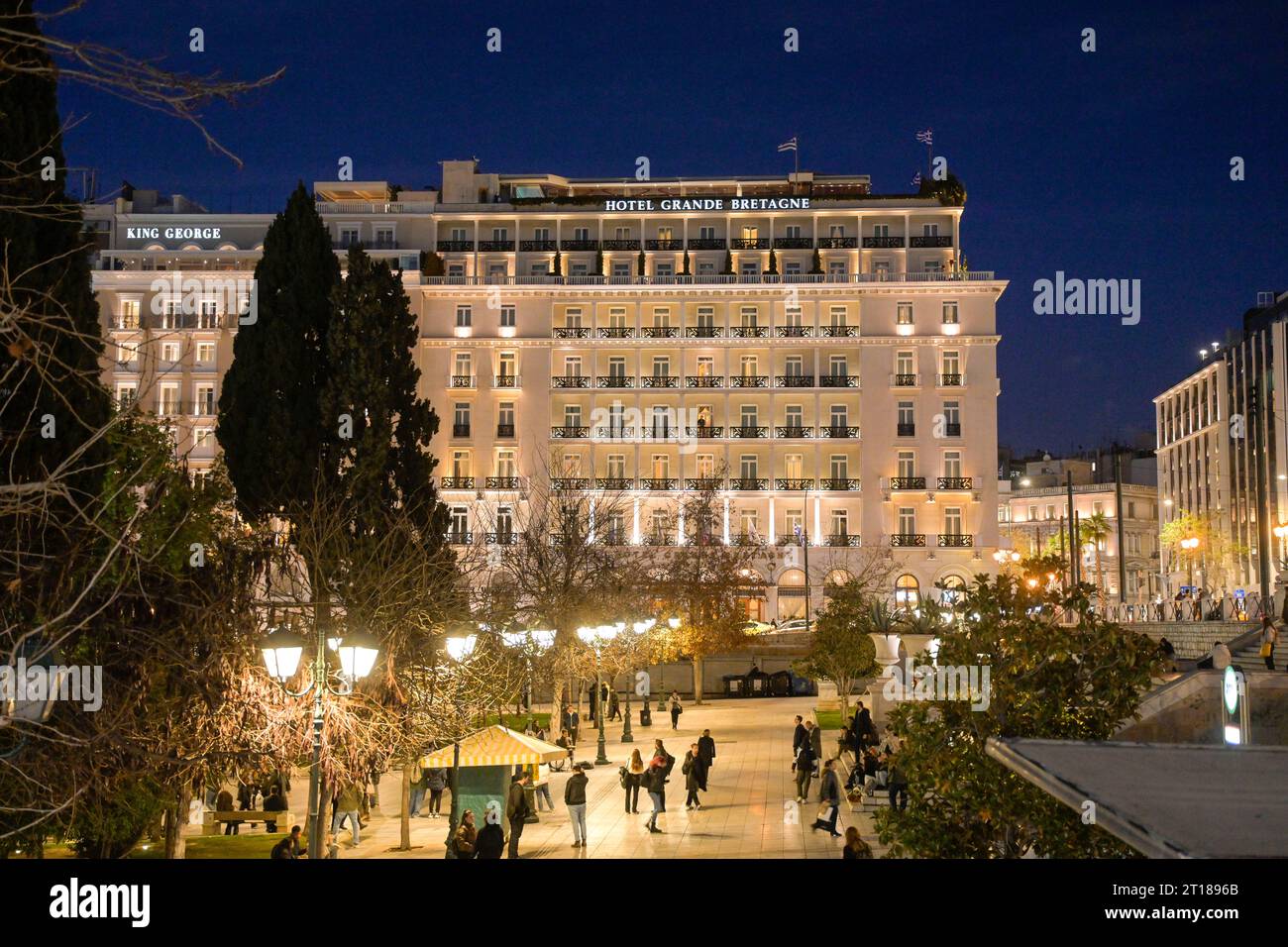 Hotel Grande Bretagne, Hotel King George, Syntagma-Platz, Athen ...