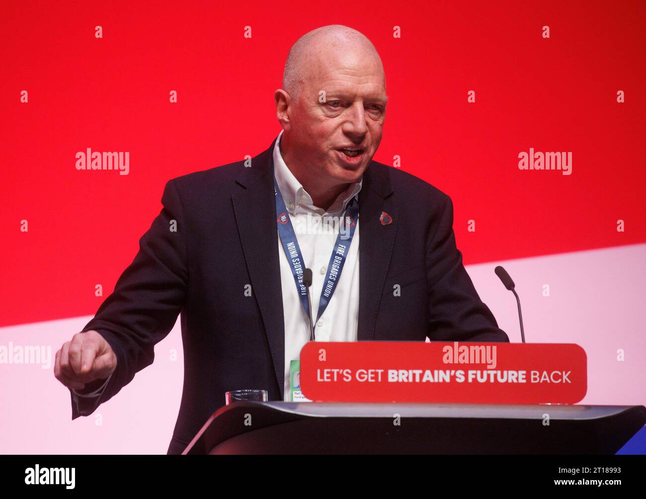 Fire brigade union leader matt wrack hi-res stock photography and ...
