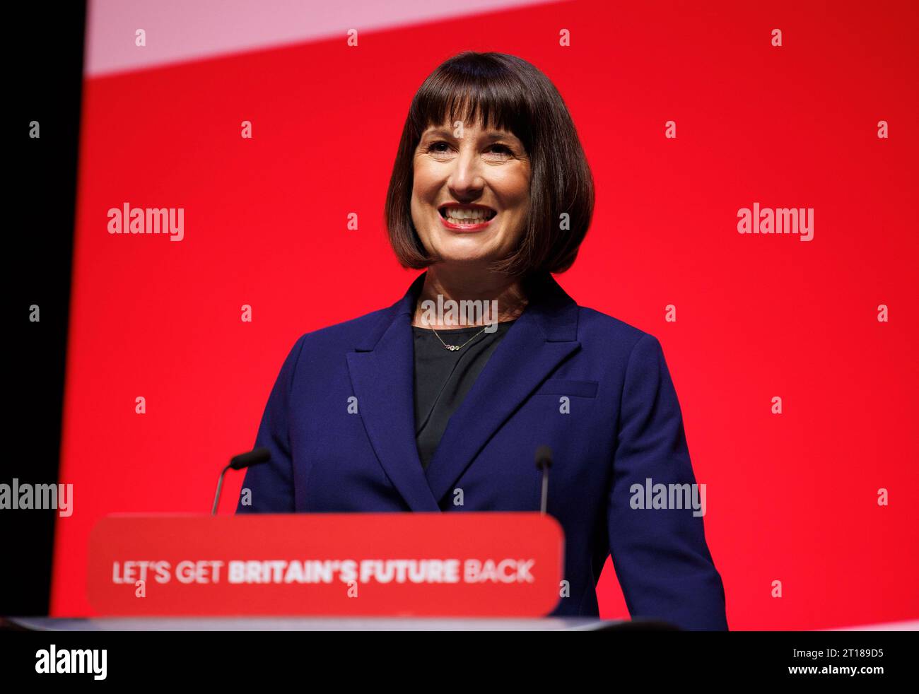 Shadow Chancellor, Rachel Reeves, gives her keynote speech at the ...