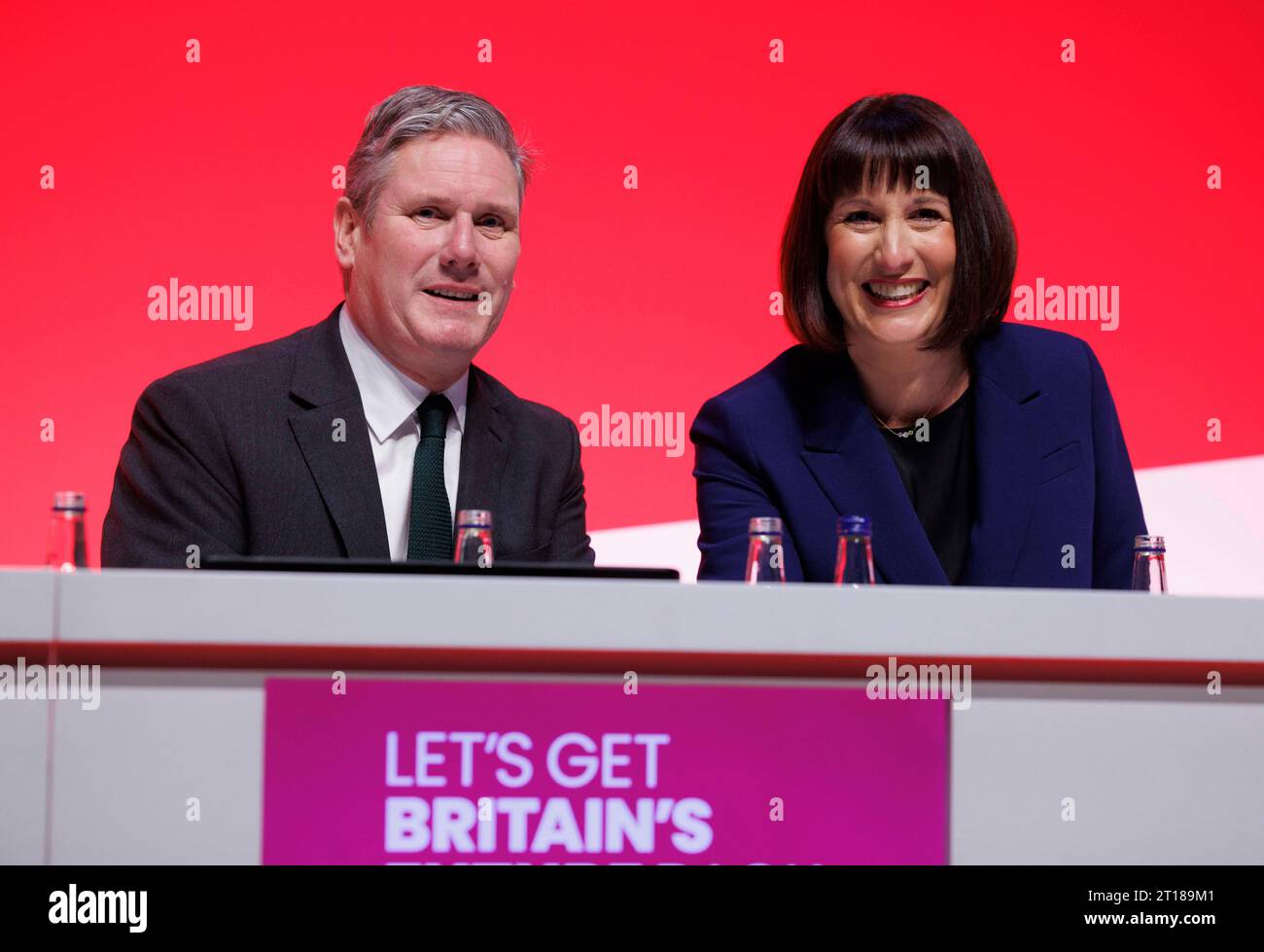 Shadow Chancellor, Rachel Reeves, with Keir Starmer after her keynote ...