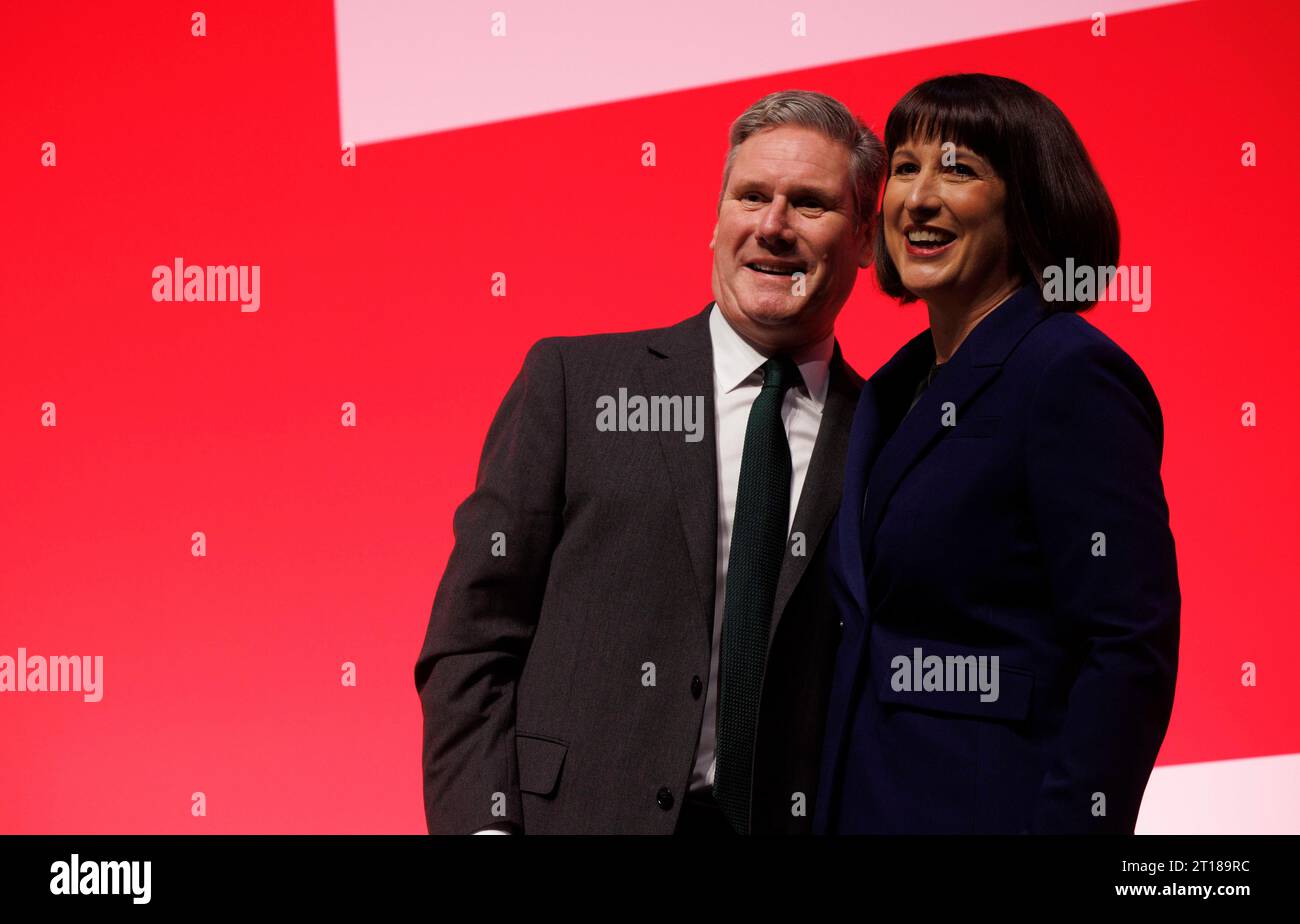 Shadow Chancellor, Rachel Reeves, with Keir Starmer after her keynote ...