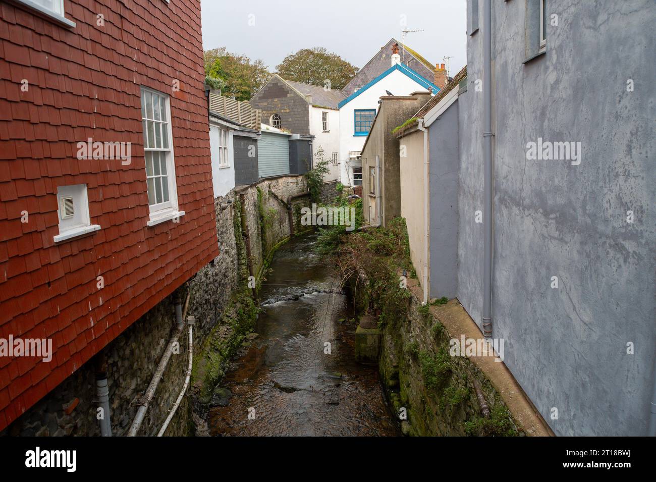Lyme Regis, Dorset, UK. 11th October, 2023. The River Lim in Lyme Regis ...