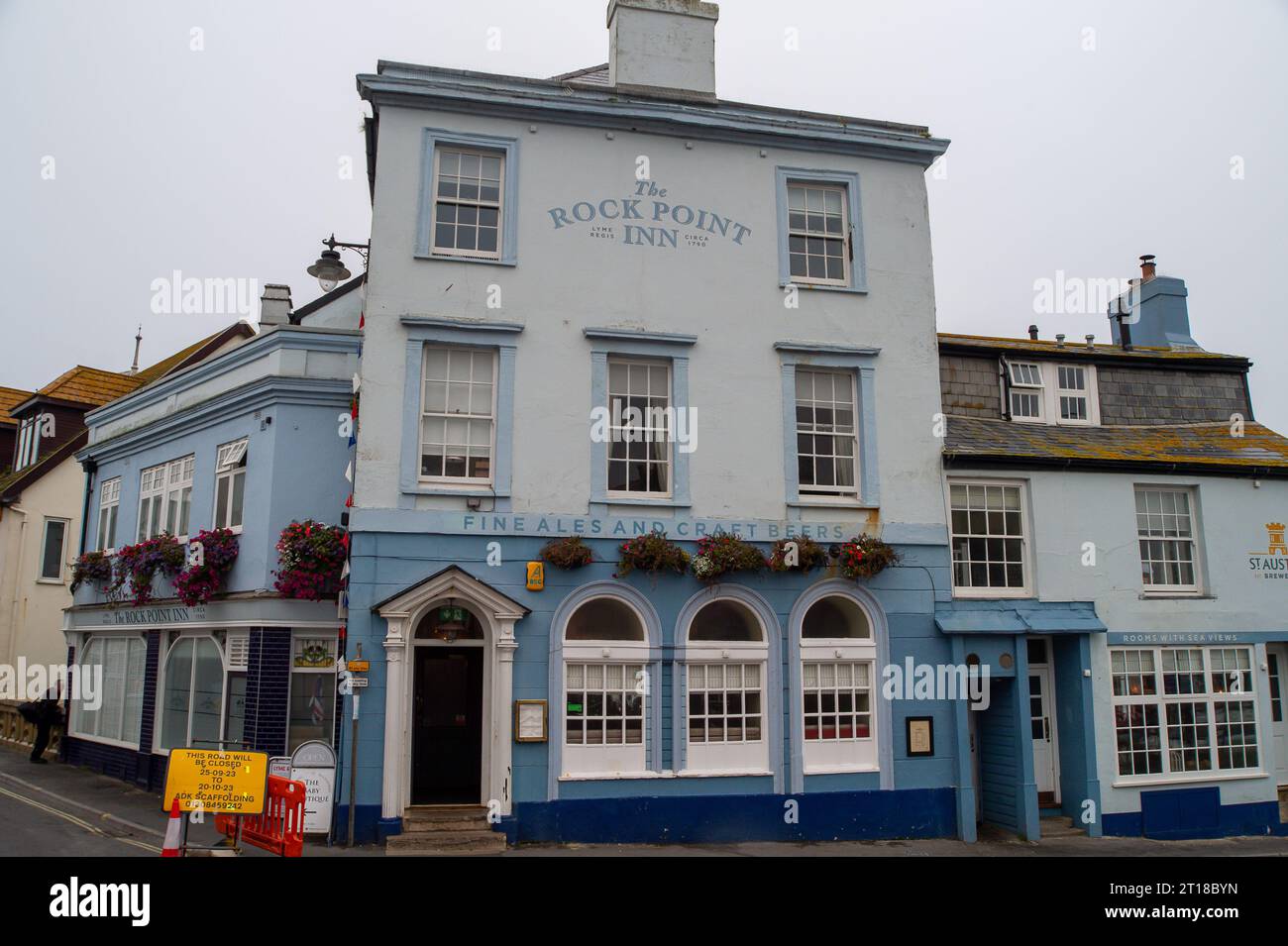 Lyme Regis, Dorset, UK. 11th October, 2023. The Rock Point Inn in Lyme ...