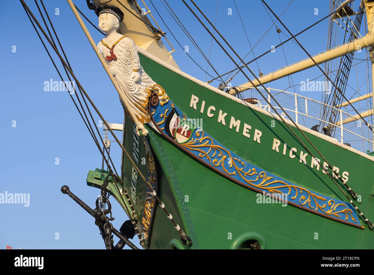 Museumsschiff Rickmer Rickmers, Landungsbrücken, Hamburg, Deutschland ...