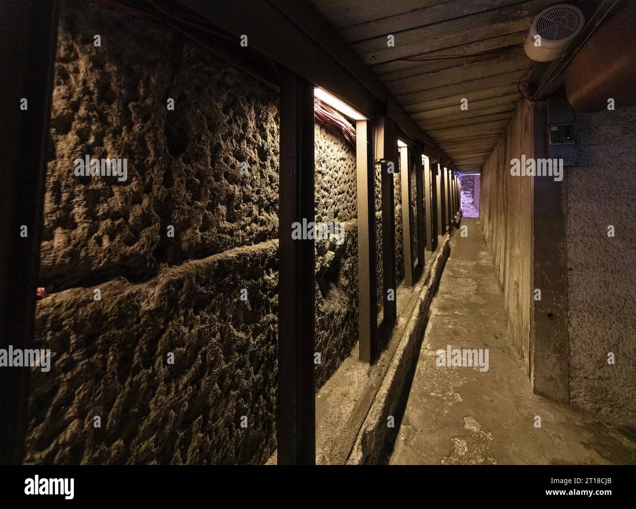 Jerusalem, Israel - October 13, 2017: Western Wall underground Tunnel ...