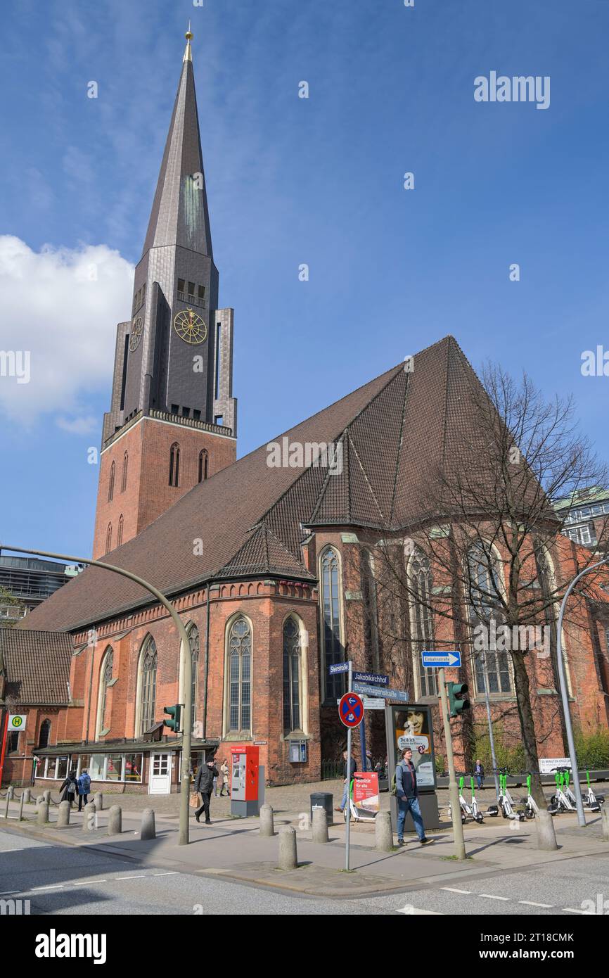 Hauptkirche Sankt Jacobi, Steinstraße, Jacobikirchhof, Hamburg ...