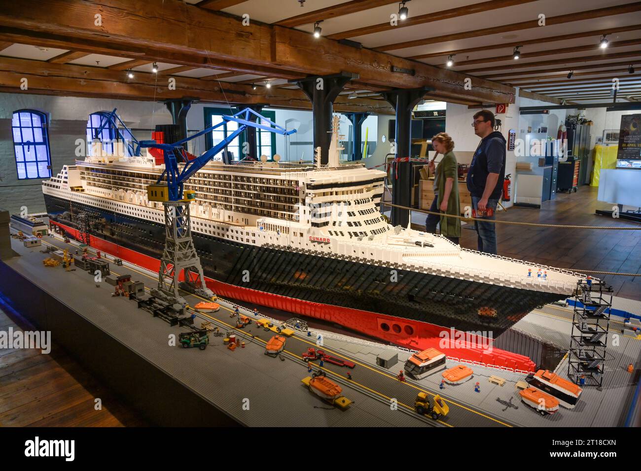 Lego Modell Queen Mary 2. Internationales Maritimes Museum, Koreastraße ...