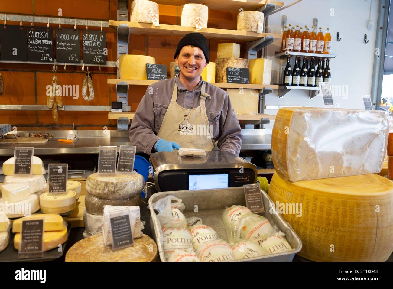 Interior view of Mons Cheesemongers shop on Lordship Lane in Dulwich ...