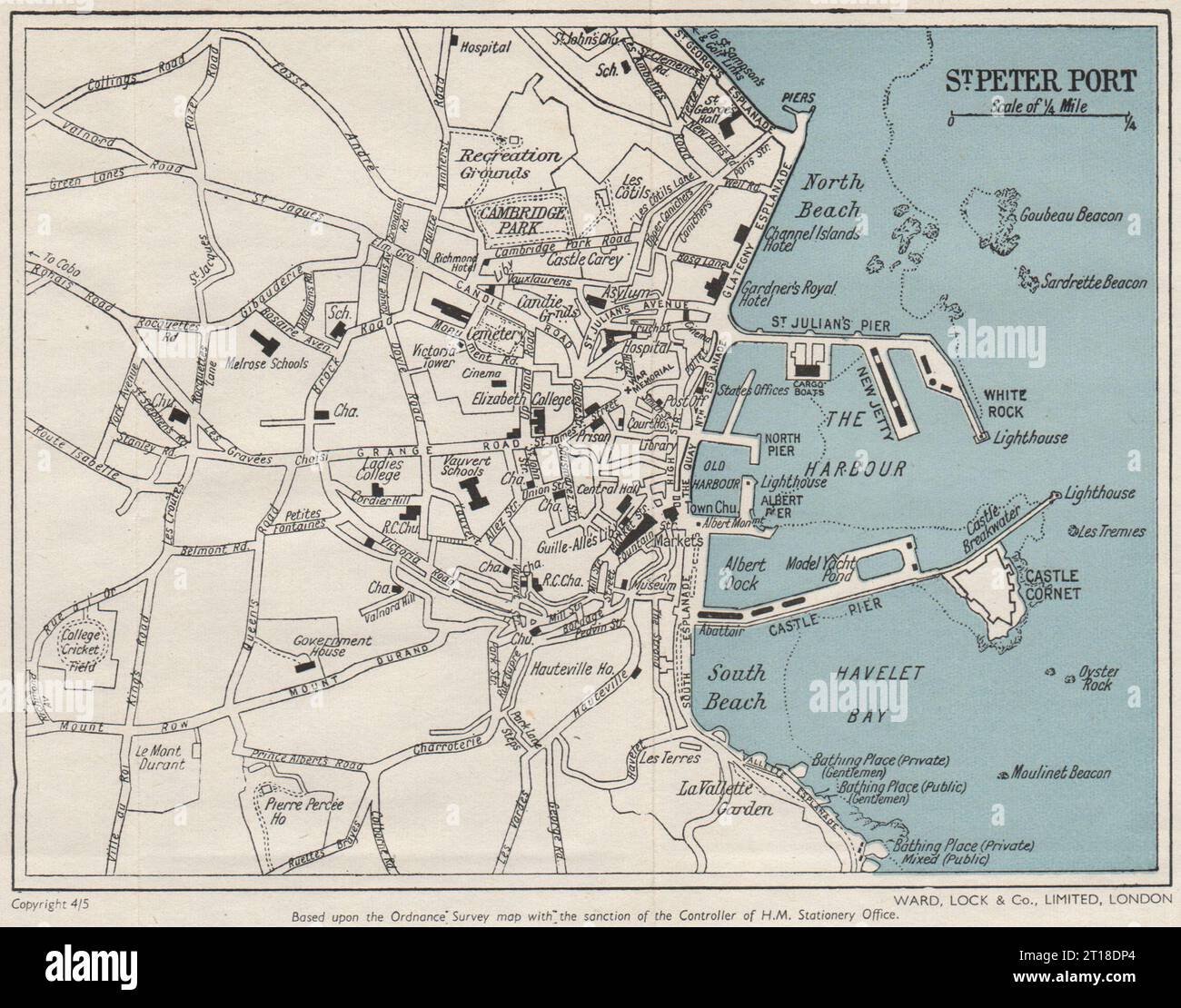 Guernsey map channel islands hi-res stock photography and images - Alamy